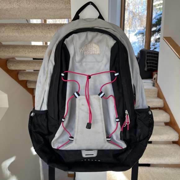 The North Face | Bags | The North Face Jester Backpack Pinkgreyblack ...